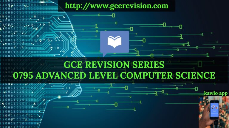 Cameroon GCE advanced level June 2025 computer science 1 ...