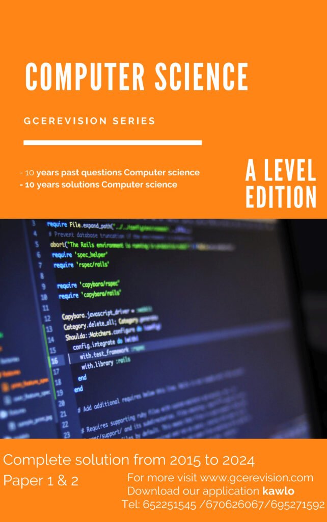 Advance Level Computer Science Pamphlet - cameroongcerevision.com