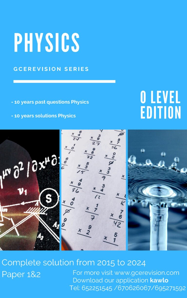 Ordinary Level Physics Pamphlet - cameroongcerevision.com