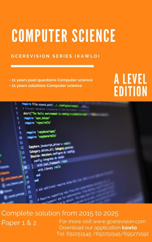 Advance Level Computer Science Pamphlet - cameroongcerevision.com