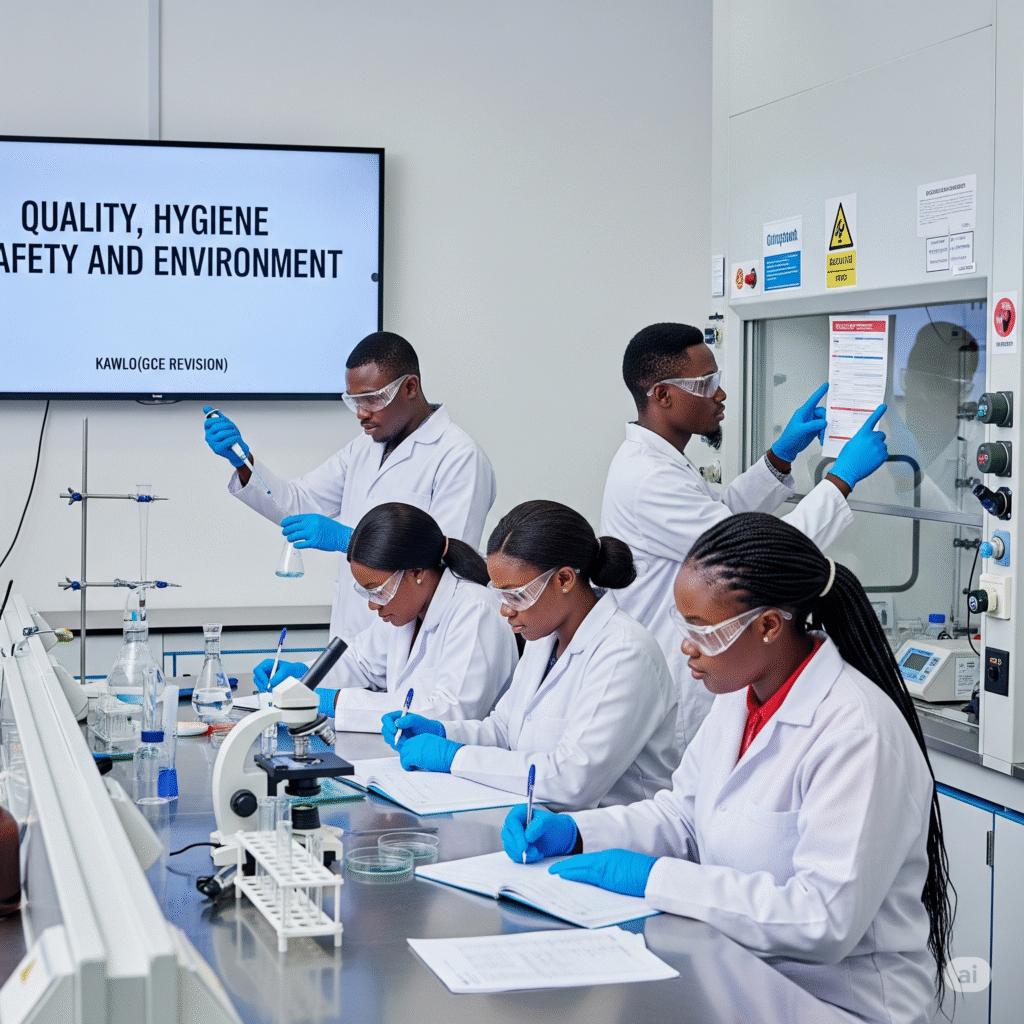 cameroon gce intermediate level 2025 quality hygiene safety and environment 2 ...